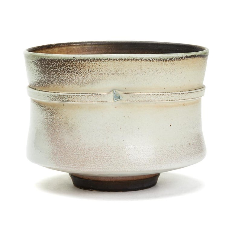 Jack Doherty Studio Pottery Porcelain Strapped Vessel For Sale at 1stdibs