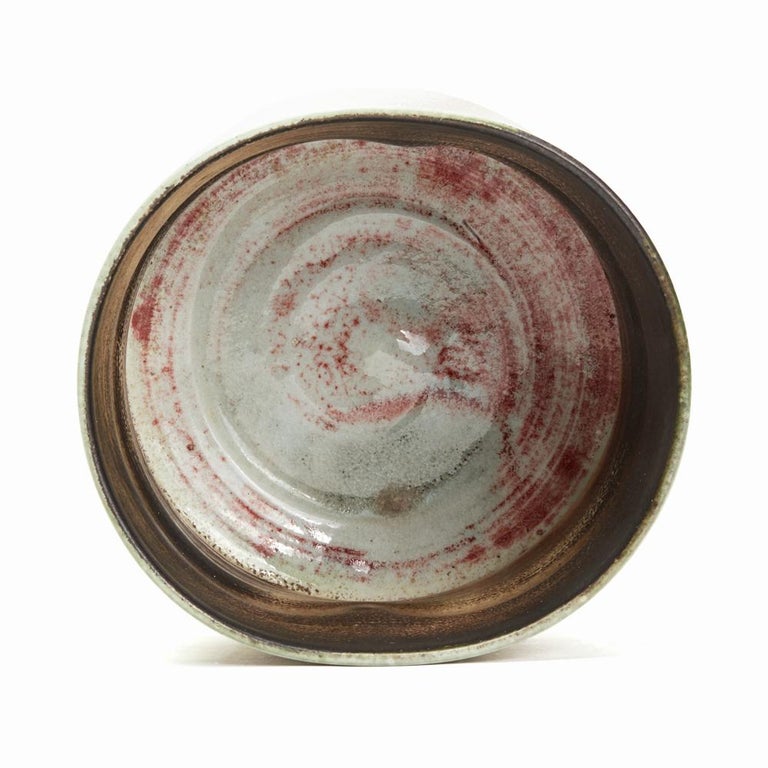 Jack Doherty Studio Pottery Porcelain Strapped Vessel For Sale at 1stdibs