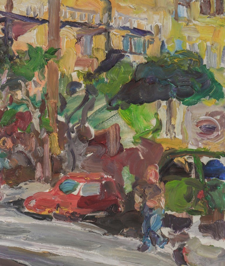 Jack Freeman - San Francisco Street Corner Scene 2006 Oil For Sale at ...