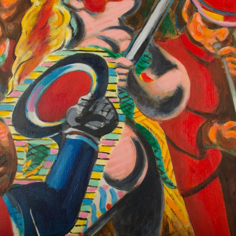 Jack Gerber (American, b. 1927 - d. 2021) "The Parade Master" painting ...