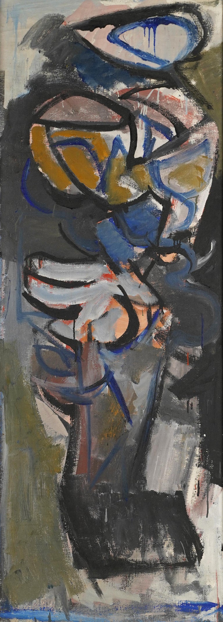 Jack Hammack - Antique American Abstract Expressionist Large Modern ...