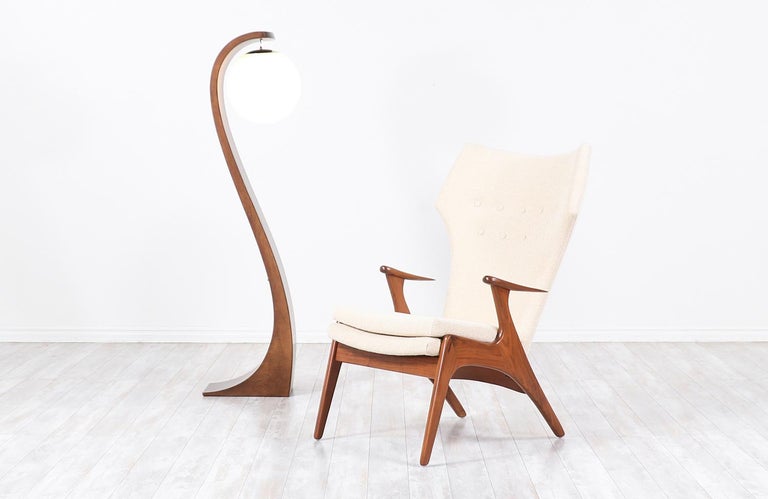 Jack Haywood "Serpentine" Floor Lamp by Modeline at 1stDibs
