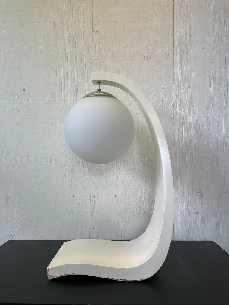 Jack Haywood "Serpentine" Table Lamp by Modeline For Sale at 1stDibs