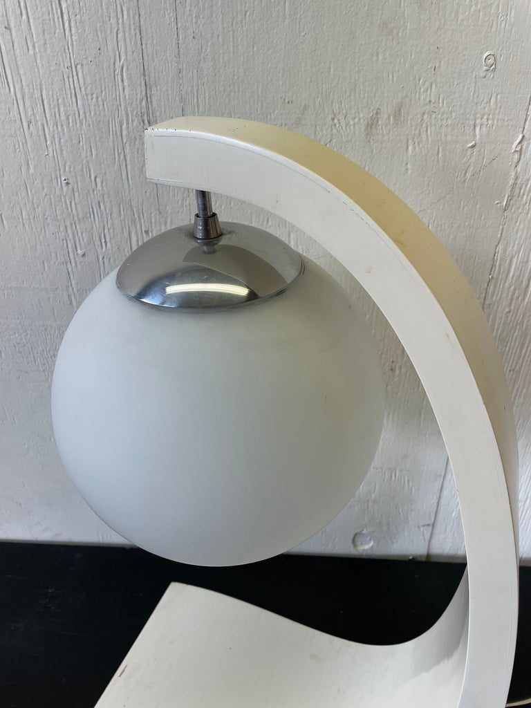 Jack Haywood "Serpentine" Table Lamp by Modeline For Sale at 1stDibs