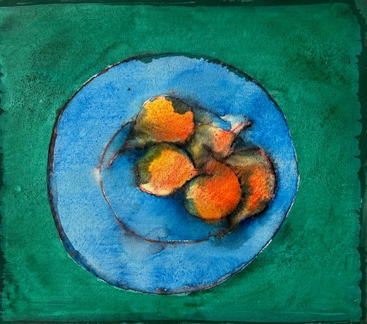 Jack Hooper - "Green Nude 2" 1980s Modernist Jack Hooper Female Nude ...