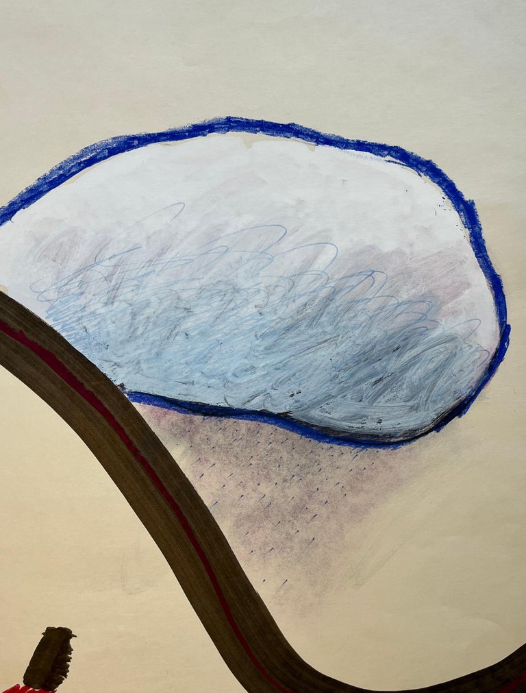 Jack Hooper - Modernism 1969 "Figures with Shadows" Abstract Landscape ...