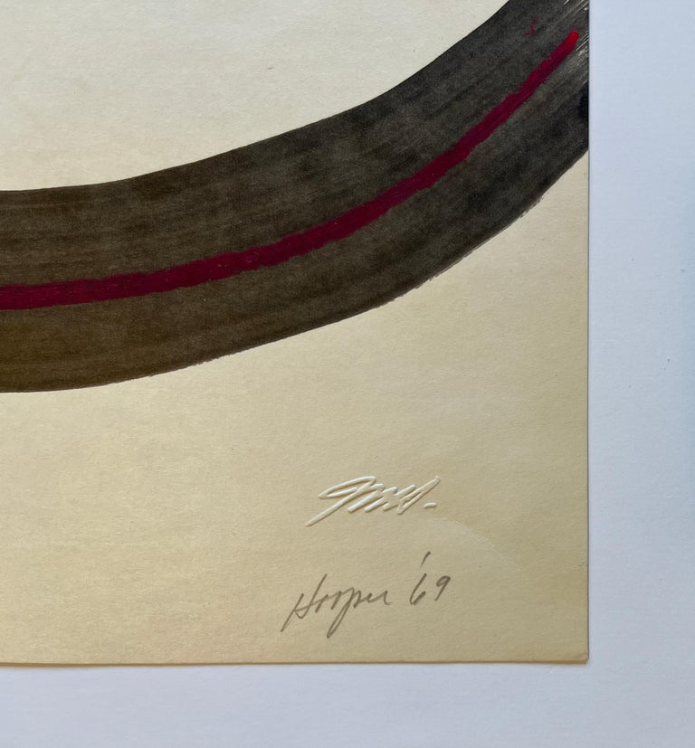 Jack Hooper - Modernism 1969 "Figures with Shadows" Abstract Landscape ...