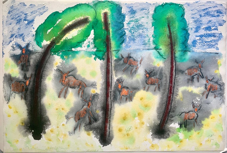 Jack Hooper - American Modern Artist Jack Hooper "Trees and Bulls ...