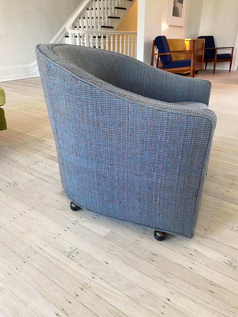 Benjamin Baldwin for Jack Lenor Larsen Furniture Company Barrel Chairs ...