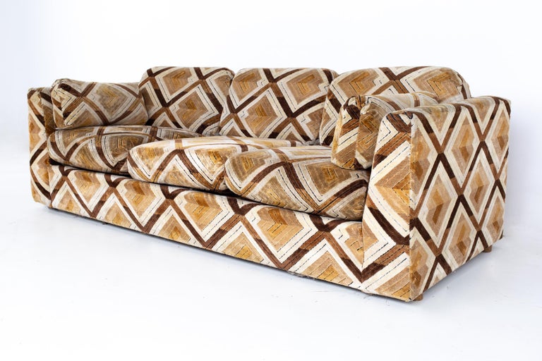 Jack Lenore Larsen Style Mid Century Sofa at 1stDibs