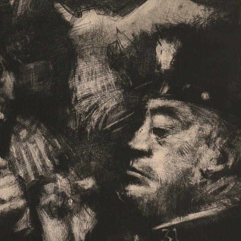 Jack Levine - American Modernist "Feast of Pure Reason" Aquatint ...