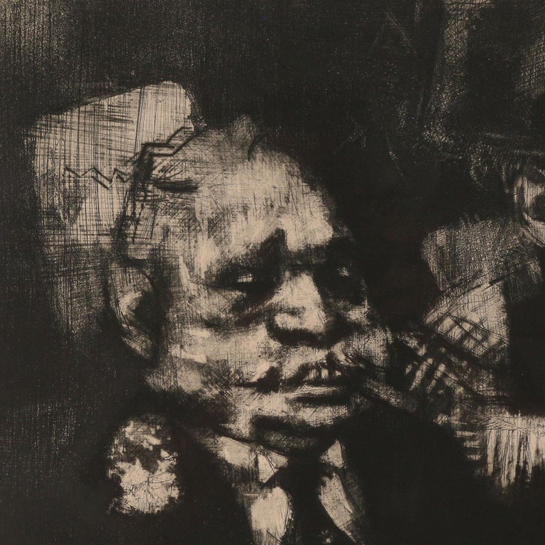 Jack Levine - American Modernist "Feast of Pure Reason" Aquatint ...