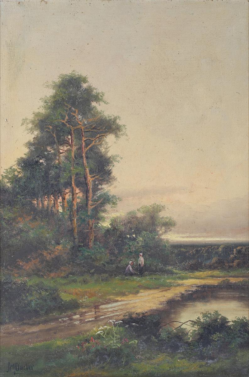 Joel Owen - 1920's Scottish Signed Oil Painting Sunset over Coastal ...