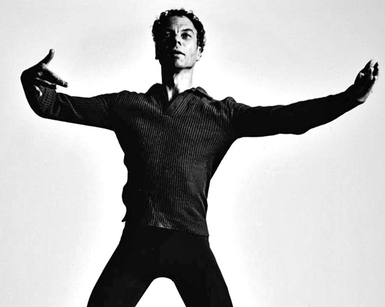 Jack Mitchell - 16 x 20" Dancer/Choreographer Merce Cunningham, signed by Jack Mitchell For Sale ...