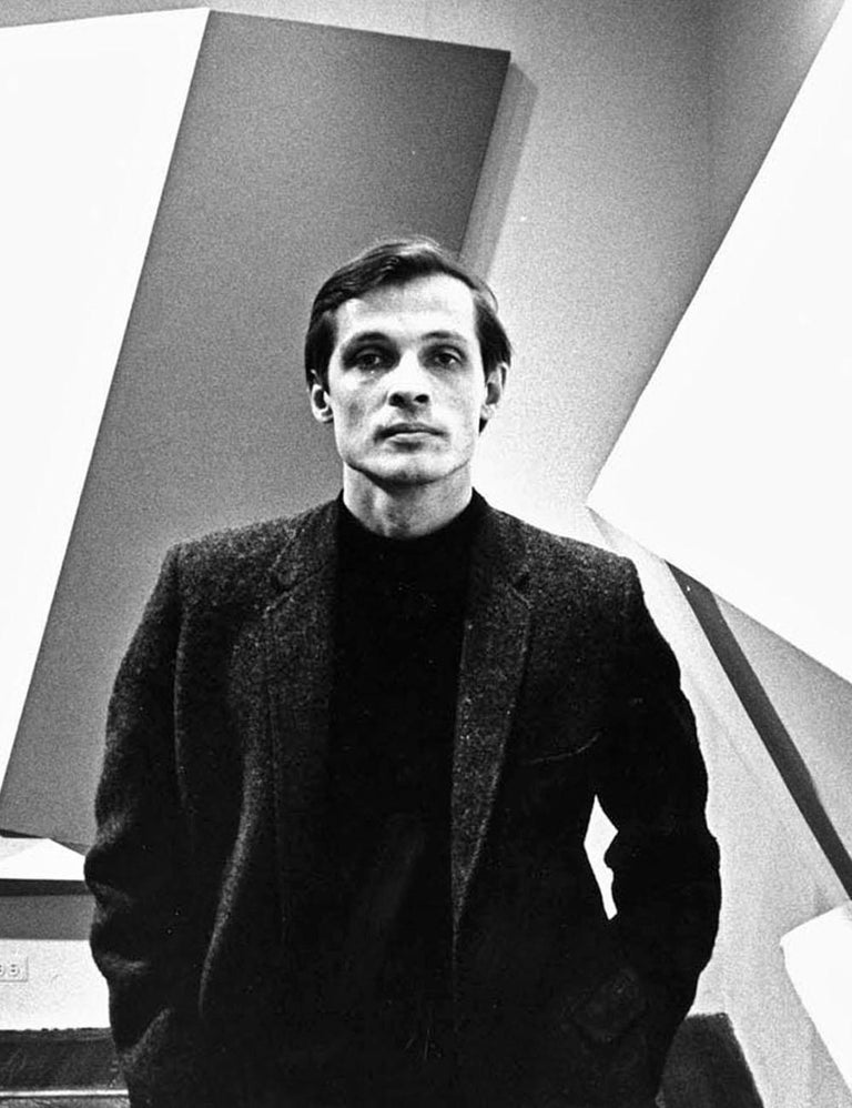 Jack Mitchell - Abstract Minimalist painter Charles Hinman, Signed by ...