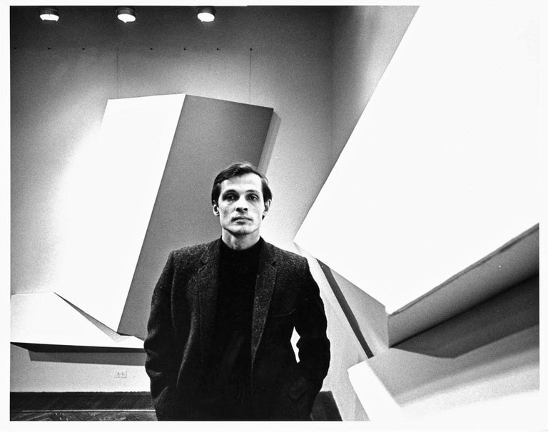 Jack Mitchell - Abstract Minimalist painter Charles Hinman, Signed by ...