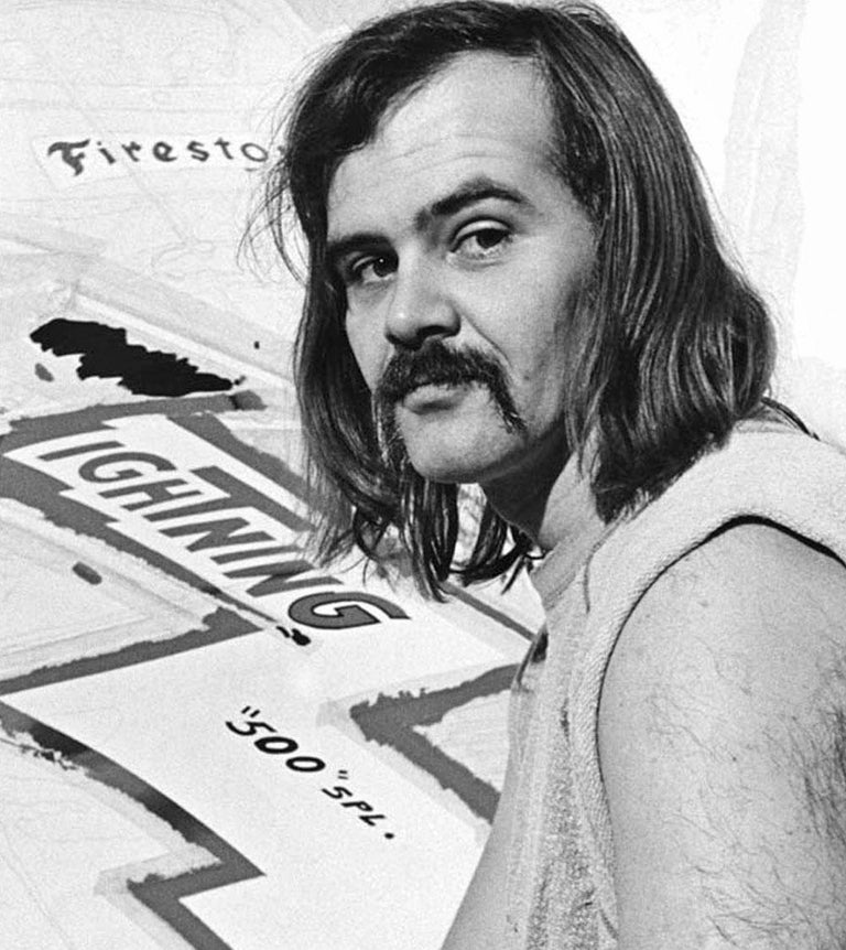 Jack Mitchell - American photorealist painter Ron Kleeman at work ...