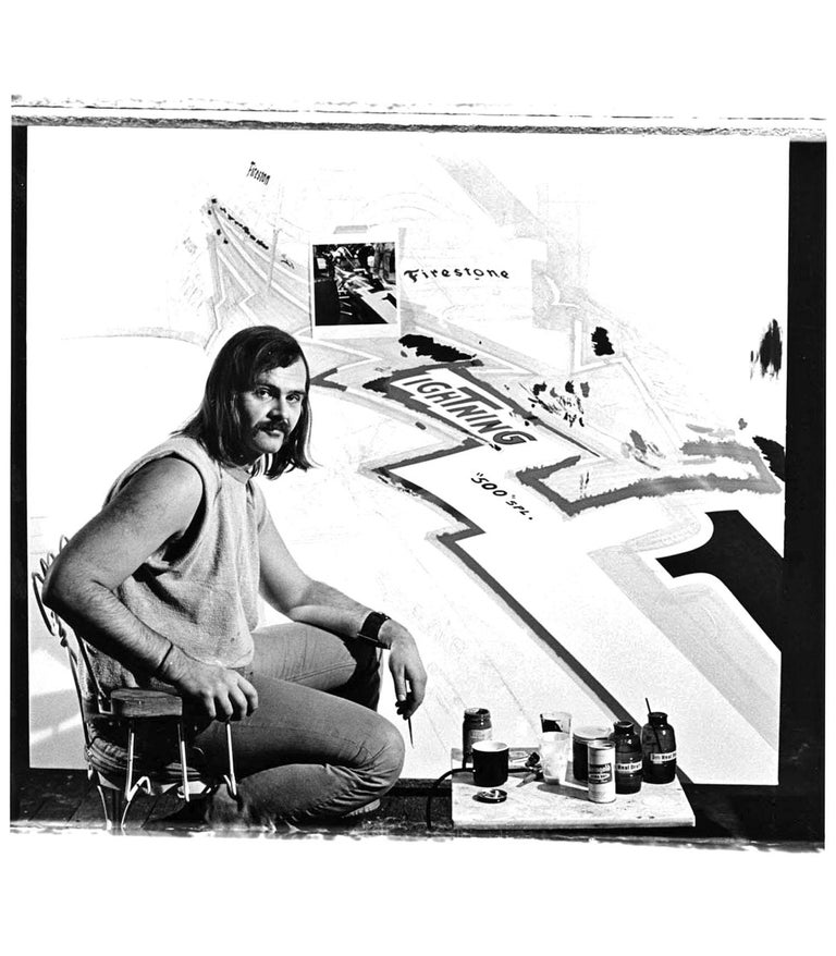 Jack Mitchell - American photorealist painter Ron Kleeman at work ...