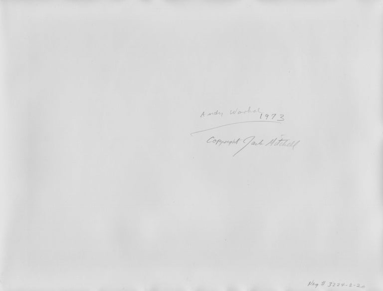 Jack Mitchell - Andy Warhol and his beloved dachshund Archie, signed by ...