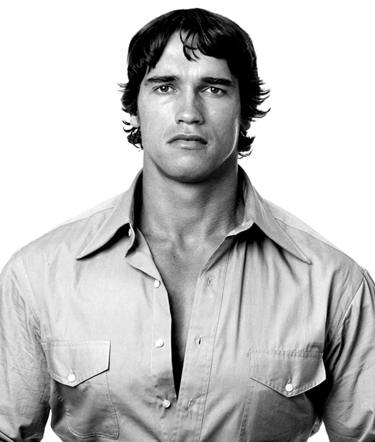 Jack Mitchell - Arnold Schwarzenegger, studio portrait, Signed by Jack ...