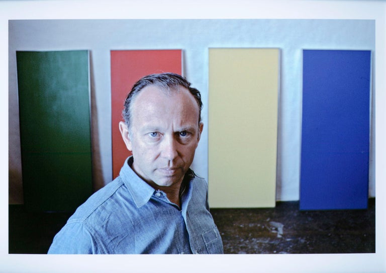 Jack Mitchell - Artist Ellsworth Kelly in his Manhattan studio with new ...