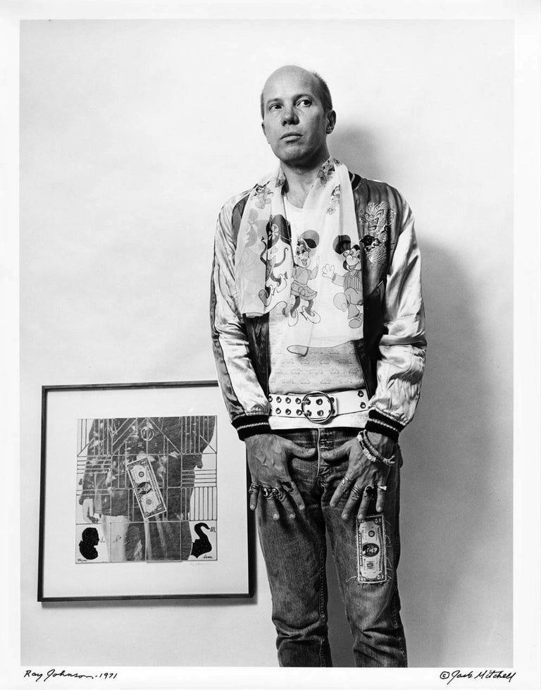 Jack Mitchell - Artist Ray Johnson in his studio, signed By Jack ...