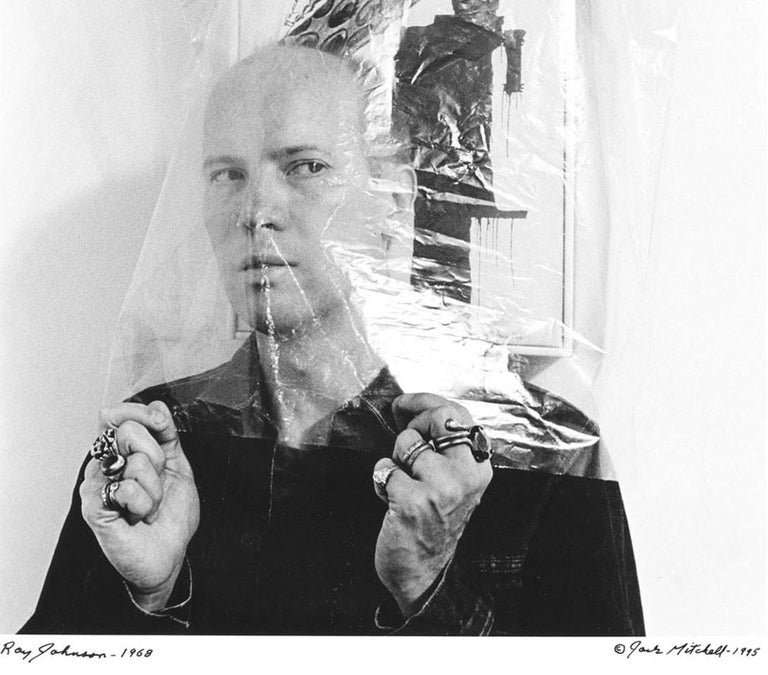 Jack Mitchell - Artist Ray Johnson in his studio, signed By Jack ...