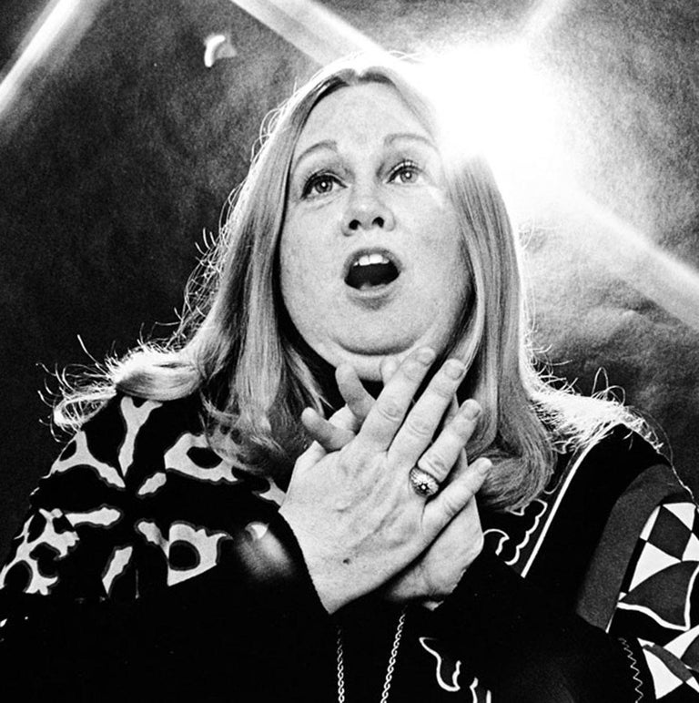 Jack Mitchell - Singer Barbara Cook performing, signed by Jack Mitchell ...