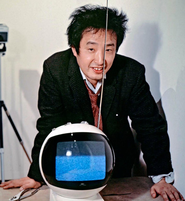 Jack Mitchell - Video artist Nam June Paik photographed with his latest ...