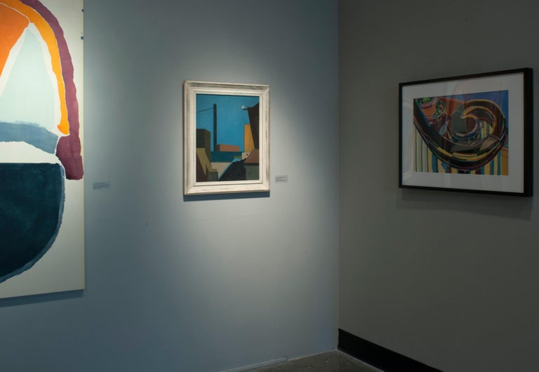 Jack Perlmutter Washington DC WPA Cityscape Painting on Canvas, 1940s ...