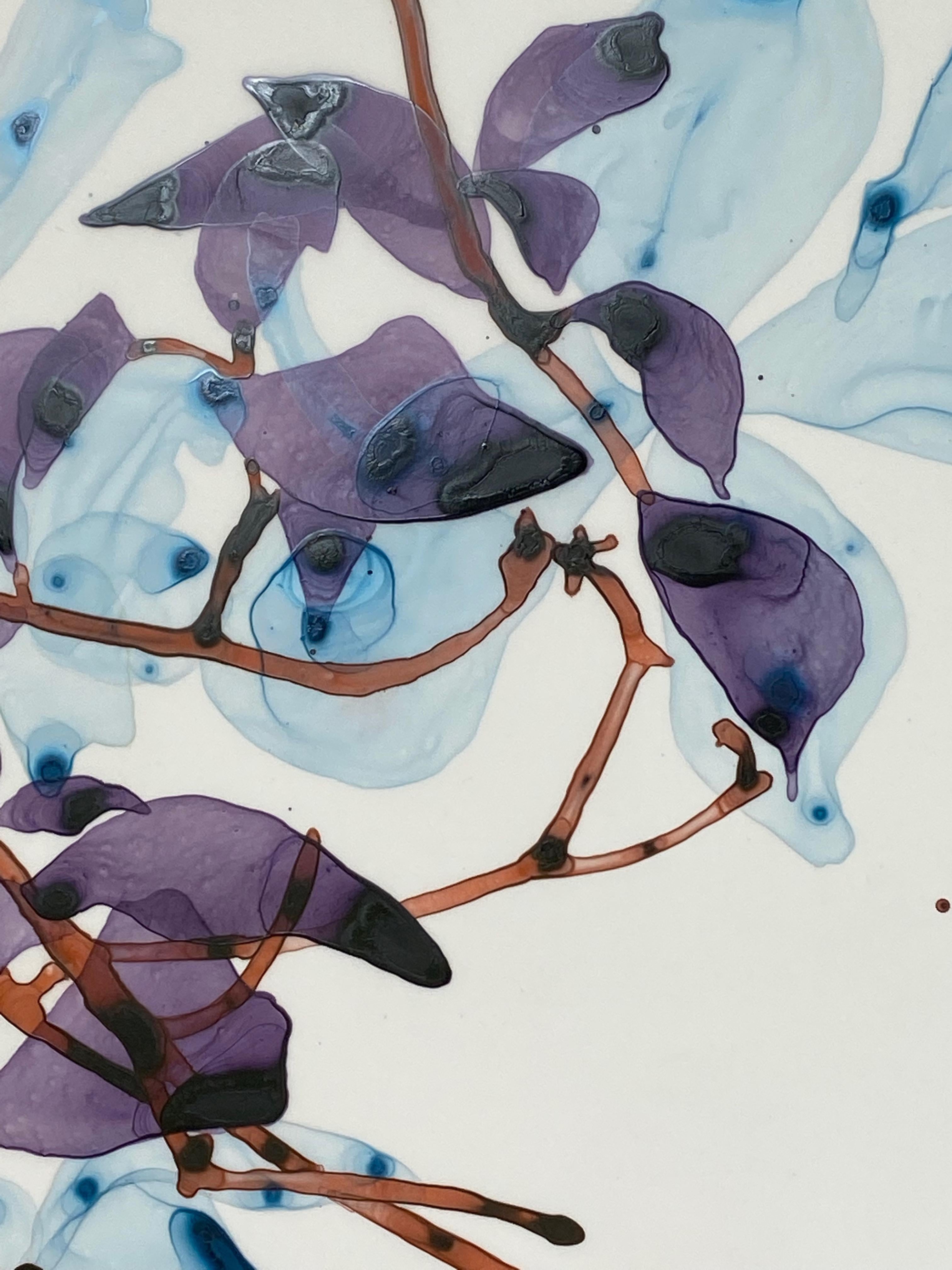 Jackie Battenfield - April Frost Cs1, Violet, Pale Blue Botanical Tree ...