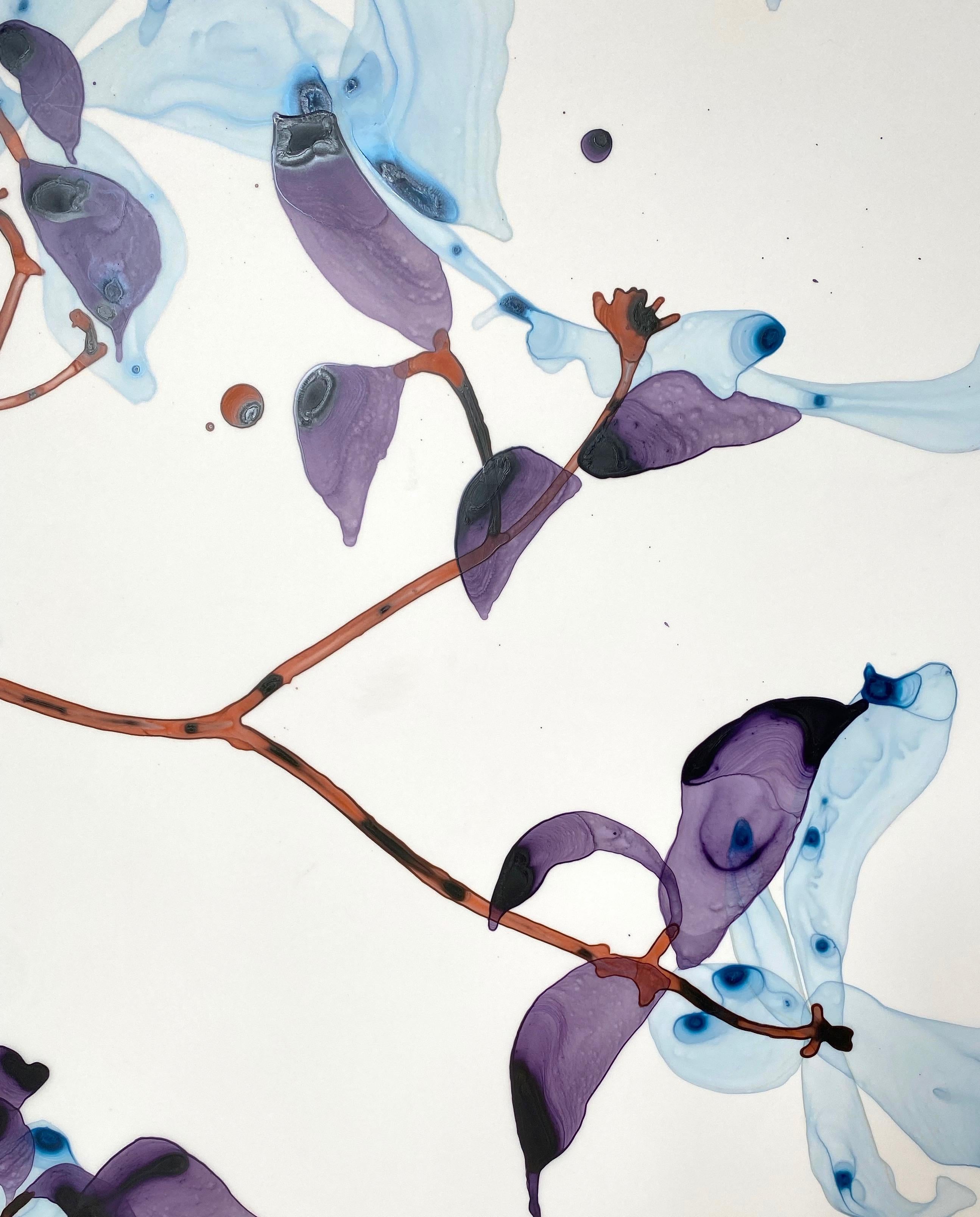 Jackie Battenfield - April Frost Cs1, Violet, Pale Blue Botanical Tree ...