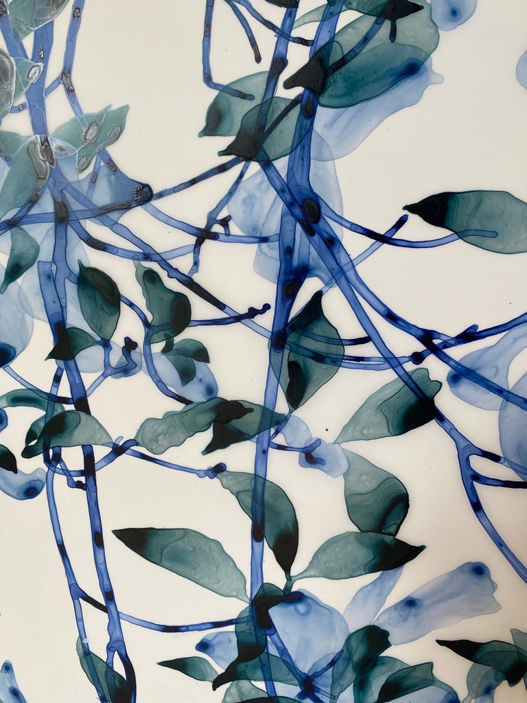 Jackie Battenfield - April Frost Cs2, Vertical Botanical Tree Painting ...