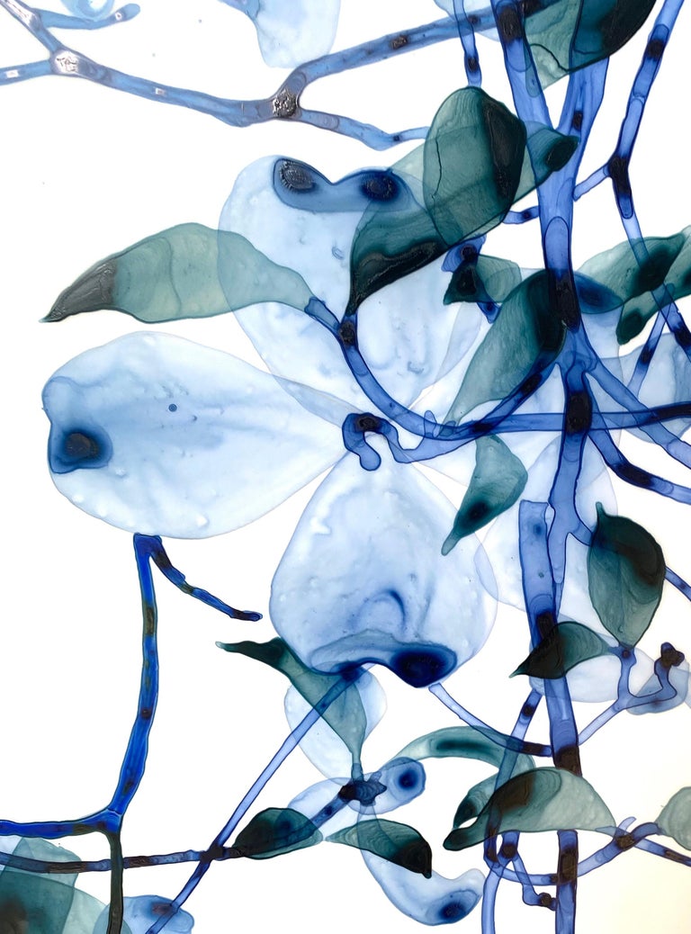 Jackie Battenfield - April Frost Cs2, Vertical Botanical Tree Painting ...