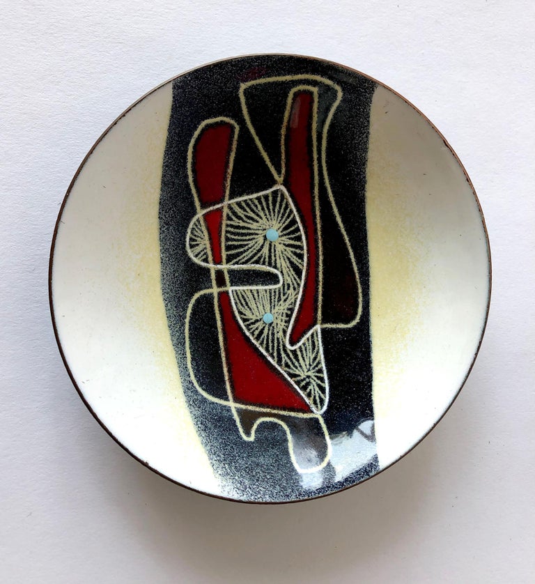 Jackson and Ellamarie Woolley Early 1950s California Modernist Enamel ...