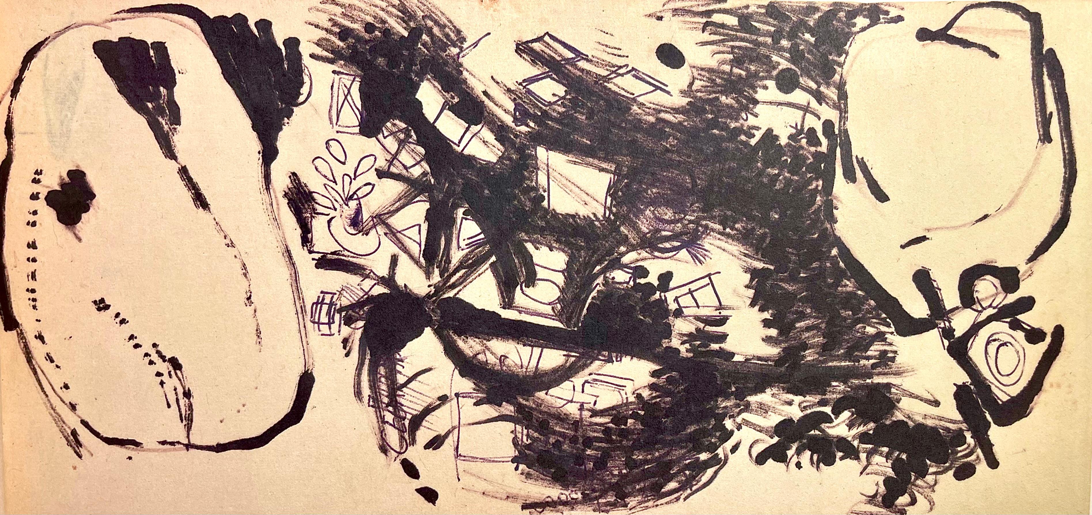 Sam Francis - Untitled Abstract Expressionist lithograph, from Carnegie ...