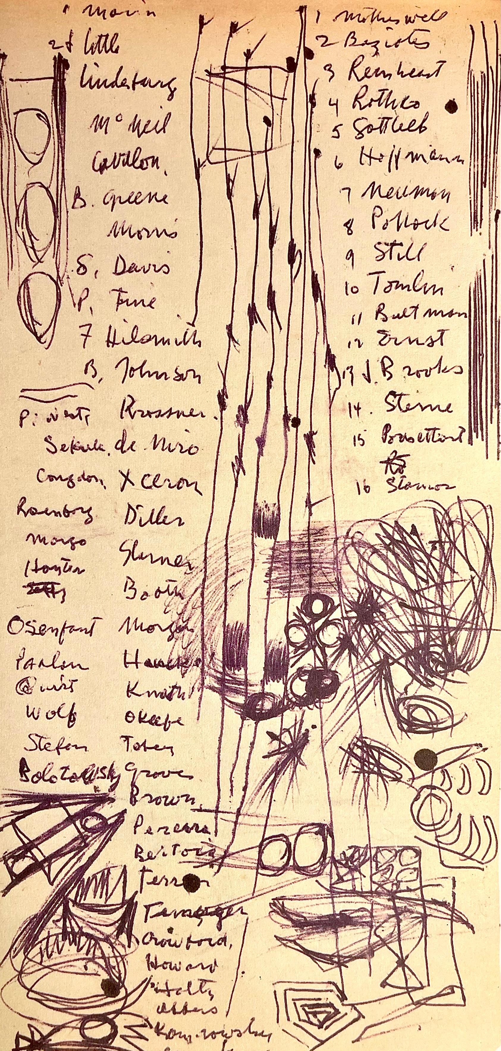 Pollock, Composition, Jackson Pollock, The Last Sketchbook (after) For ...