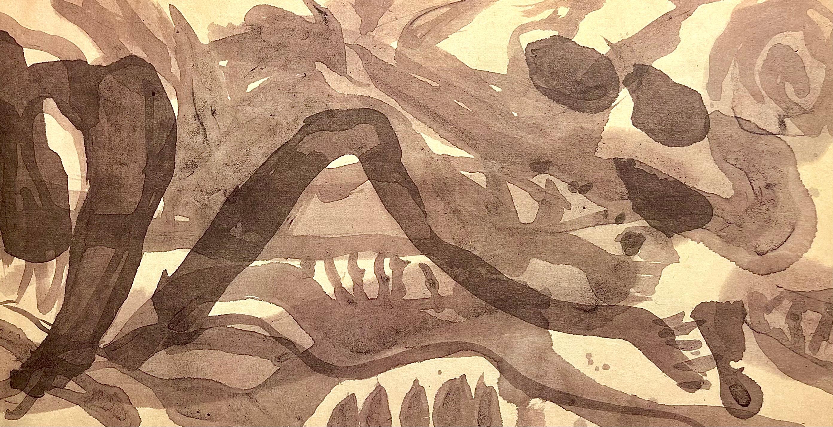 Conrad Marca-Relli 1 - VILLA NEUVE Signed Lithograph, City Landscape ...