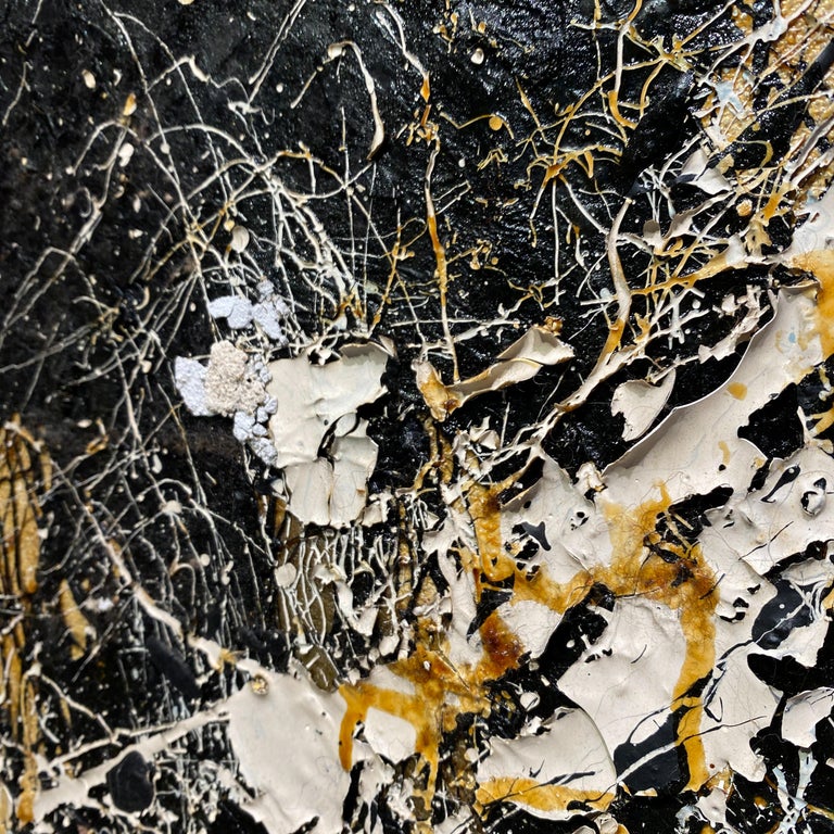 Jackson Pollock Style Drip/Action Painting, Midcentury, Signed and ...