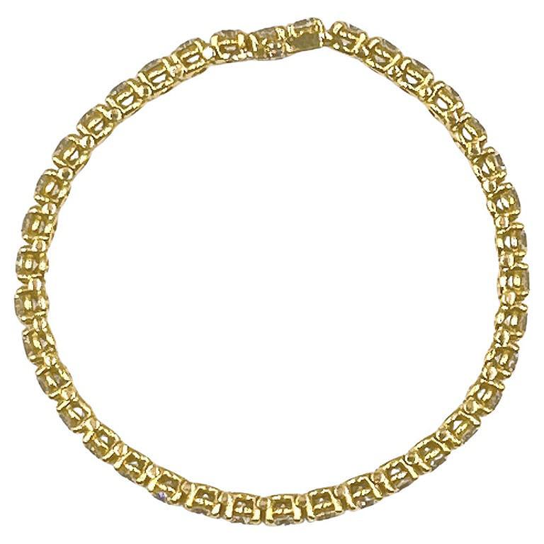 Jacob and Co. 18k Gold 12ct Diamond Tennis Bracelet at 1stDibs