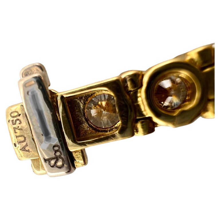 Jacob and Co. 18k Gold 12ct Diamond Tennis Bracelet at 1stDibs
