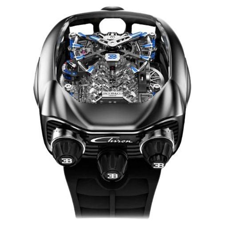 Jacob and Co. Bugatti Chiron Tourbillon Black Titanium Limited Edition ...