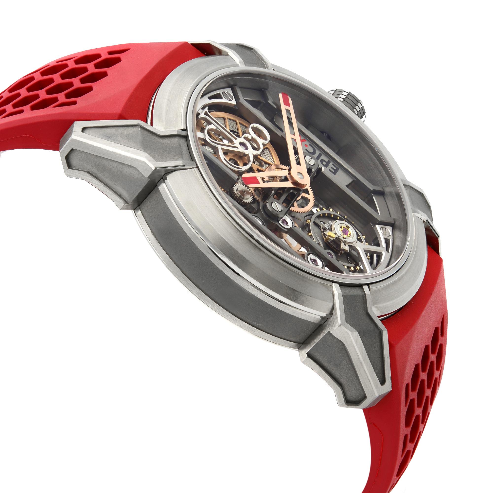 Jacob and Co. Epic X Red Titanium Hand-Wind Men's Watch EX100.20.NS.OX ...