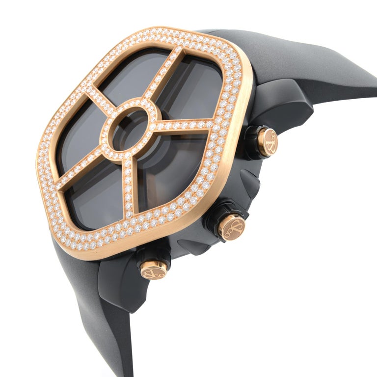 Jacob and Co. Ghost 18kt Rose Gold Diamond Bezel Men's Watch GH100.14 ...