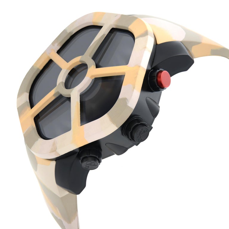 Jacob and Co. Ghost Carbon Bezel Camouflage Quartz Mens Watch GH100.11 ...