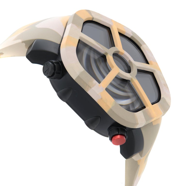 Jacob and Co. Ghost Carbon Bezel Camouflage Quartz Mens Watch GH100.11 ...