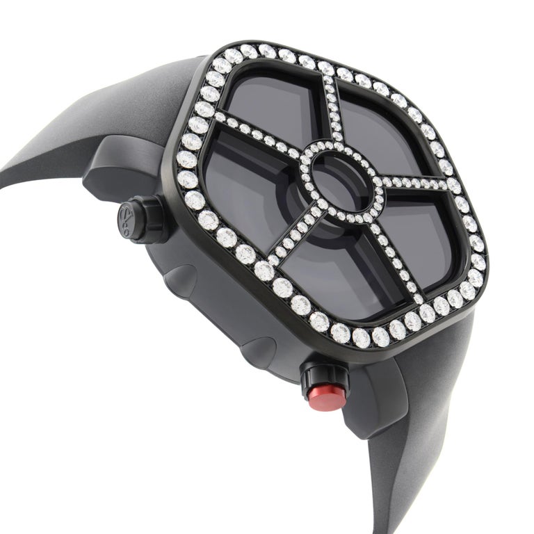 Jacob and Co. Ghost PVD Steel Diamond Bezel Mens Watch GH100.11.RP.PB ...