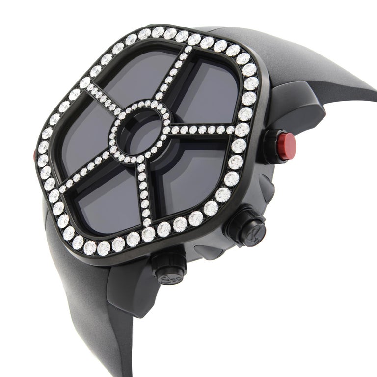 Jacob and Co. Ghost PVD Steel Diamond Bezel Mens Watch GH100.11.RP.PB ...