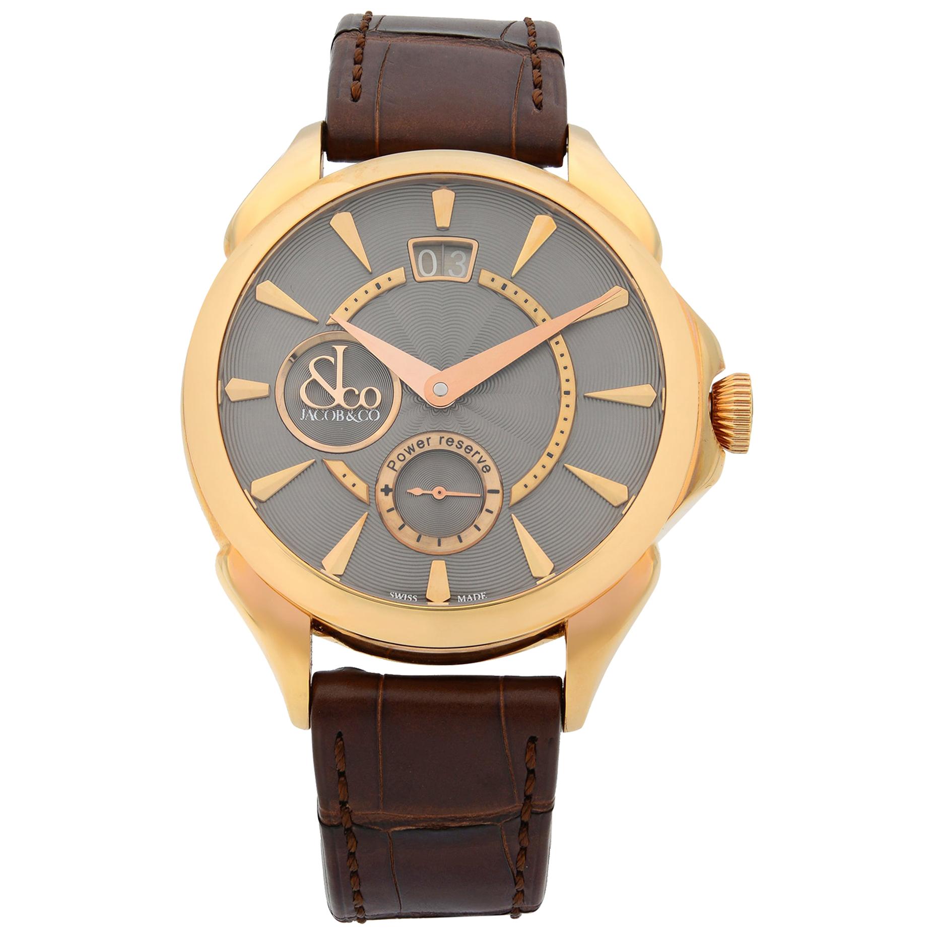 Jacob and Co. Palatial Classic Rose Gold Hand-Wind Men's Watch PC400.40 ...