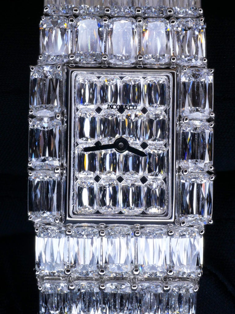 Jacob and Co White Gold Diamond Boutique Edition Wristwatch For Sale at ...